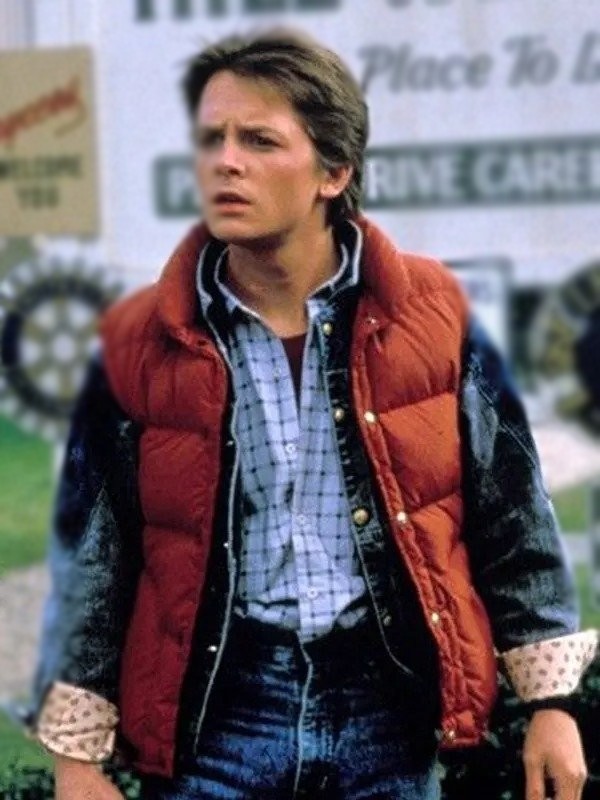 Marty McFly Puffer Vest | Back To The Future Marty Vest