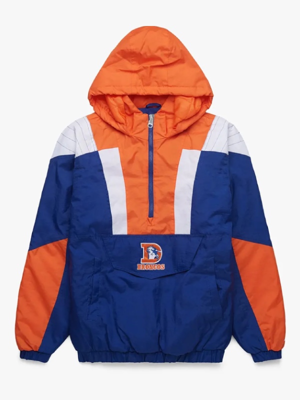 Denver Broncos Starter Pullover Jacket - Free Shipping