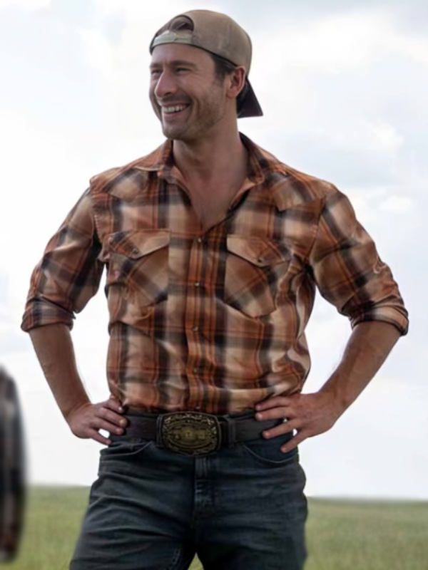 Twisters Glen Powell Plaid Shirt - Texas Jackets Twisters Glen Powell Plaid Shirt - Texas Jackets