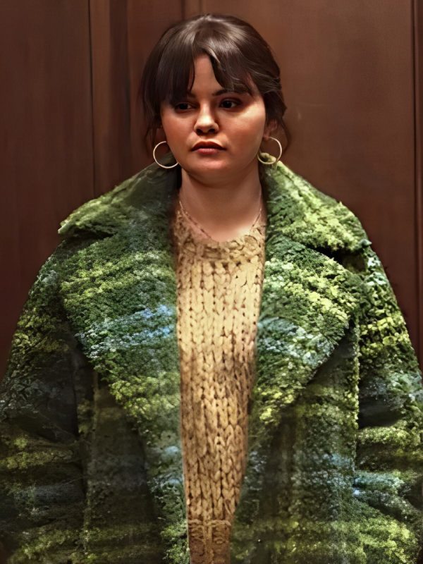 Only Murders In The Building S03 Selena Gomez Green Plaid Coat
