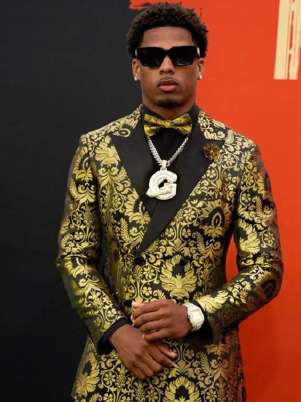 Matthew Golden 2025 NFL Draft Red Carpet Suit - Texas Jackets