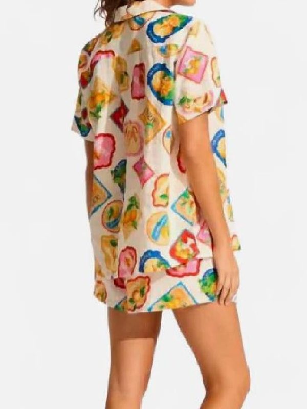 Emily Bader People We Meet on Vacation Printed Shirt - Texas Jackets